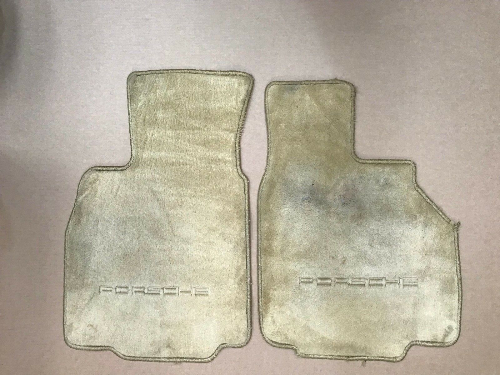 GENUINE PORSCHE BOXSTER MATS BOXSTER CREAM CARPET MATS PORSCHE MATS 986