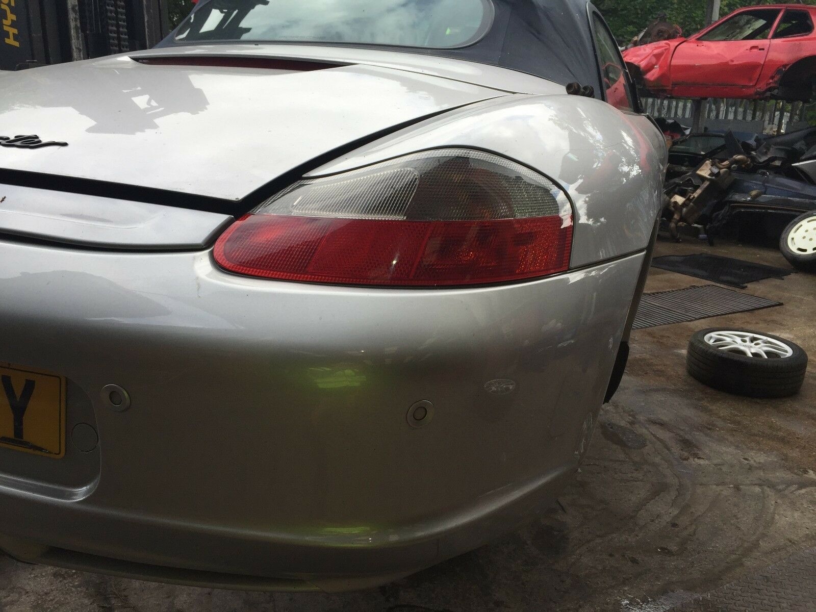 PORSCHE BOXSTER REAR BUMPER FACELIFT BUMPER WITH PARK ASSIST FJ04 DYY