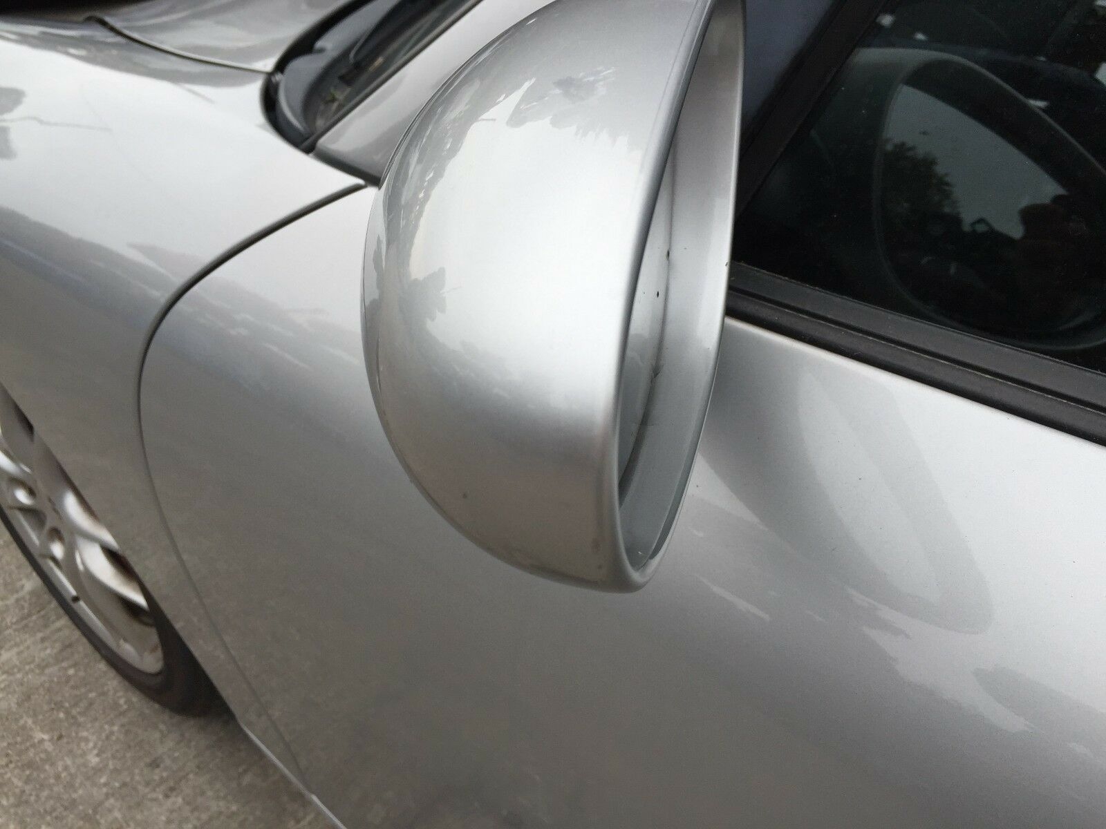 PORSCHE BOXSTER 986 N/S DOOR MIRROR ARCTIC SILVER 911 996 DOOR MIRROR DK02