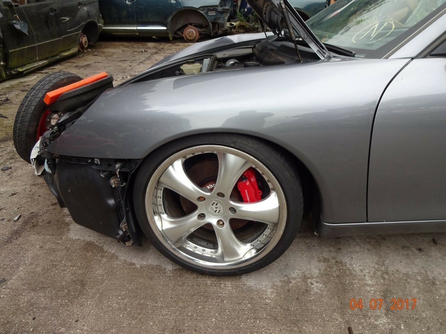 PORSCHE BOXSTER WING BOXSTER 986 N/S WING IN SEAL GREY 996 WING X211HRK