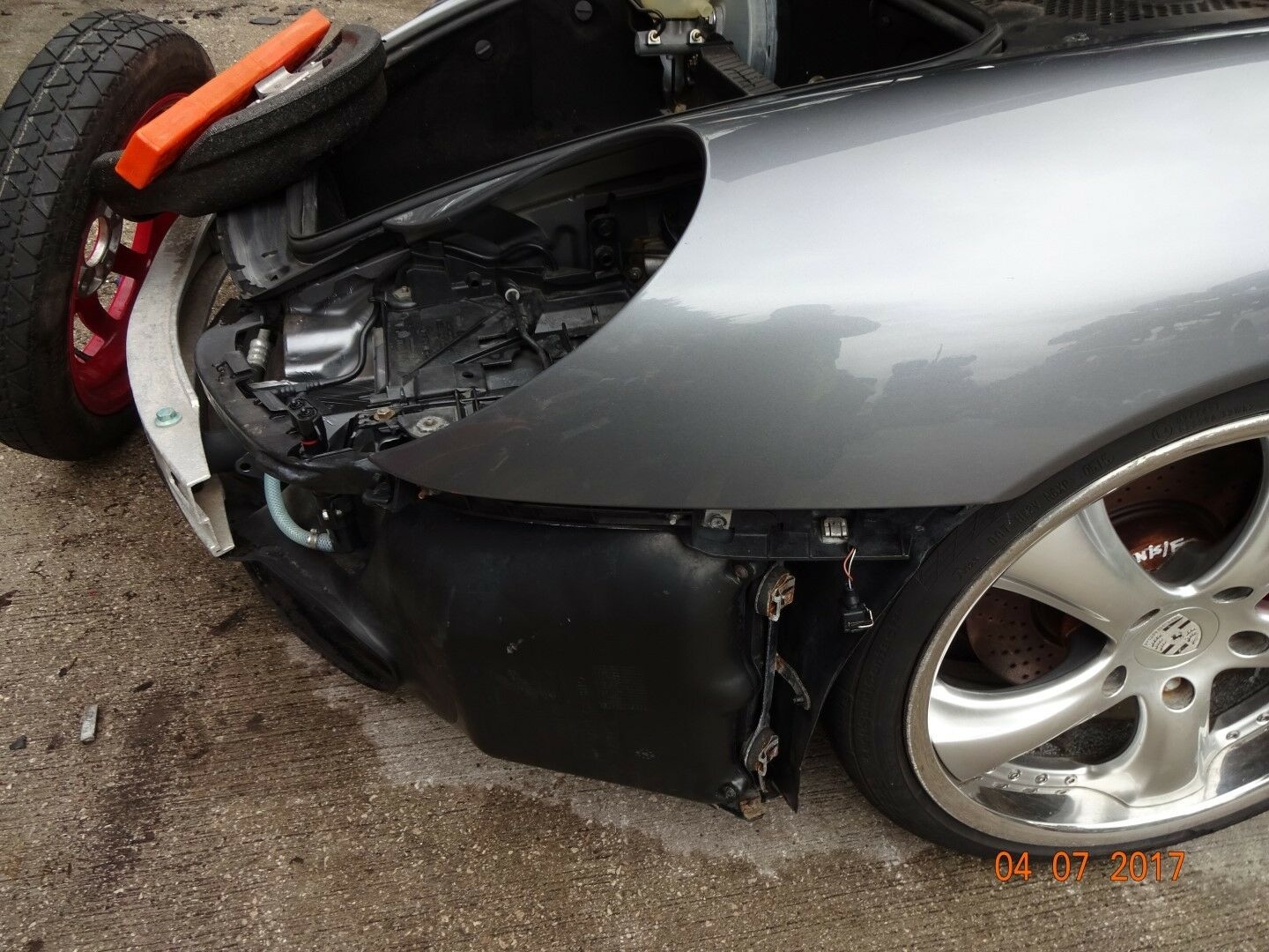 PORSCHE BOXSTER WING BOXSTER 986 N/S WING IN SEAL GREY 996 WING X211HRK
