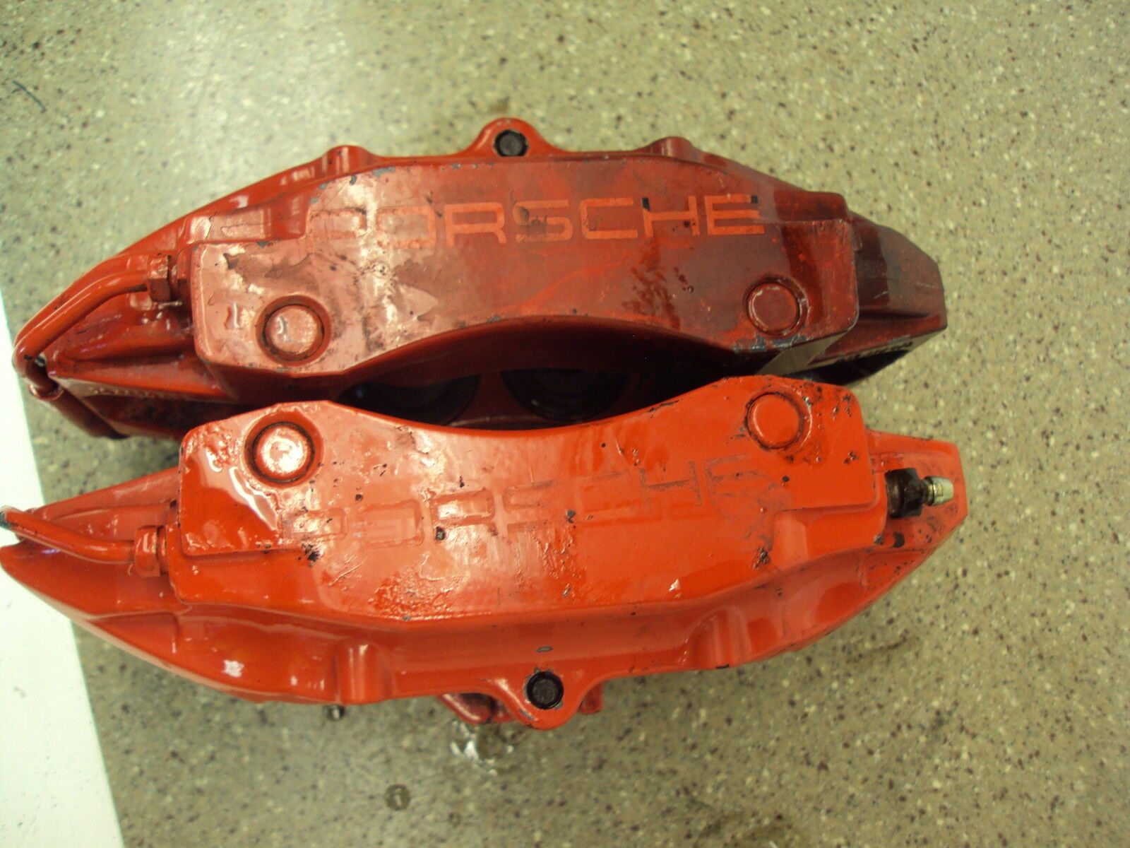 PORSCHE BOXSTER S 3.2 PAIR OF REAR BREMBO FOUR POT BRAKE CALIPERS DAMAGED