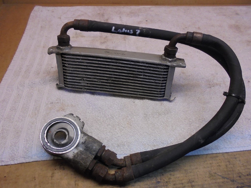 LOTUS EXCEL OIL COOLER & PIPES FOR PARTS Excel Oil Cooler SF11 Sub Stn