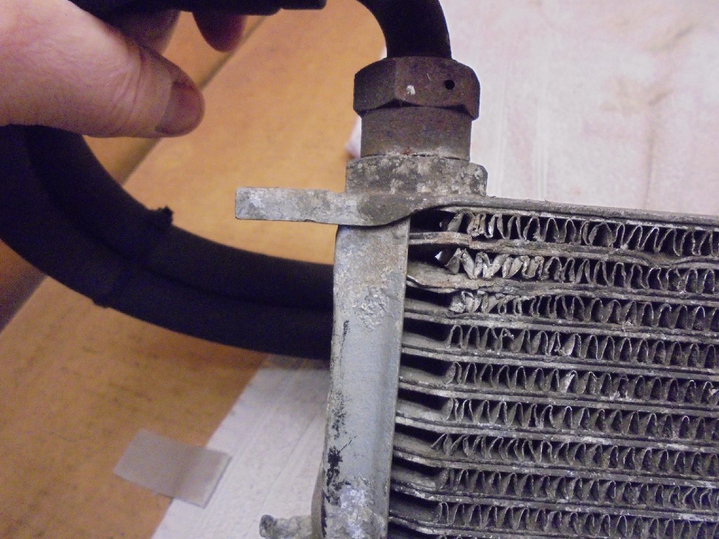 LOTUS EXCEL OIL COOLER & PIPES FOR PARTS Excel Oil Cooler SF11 Sub Stn