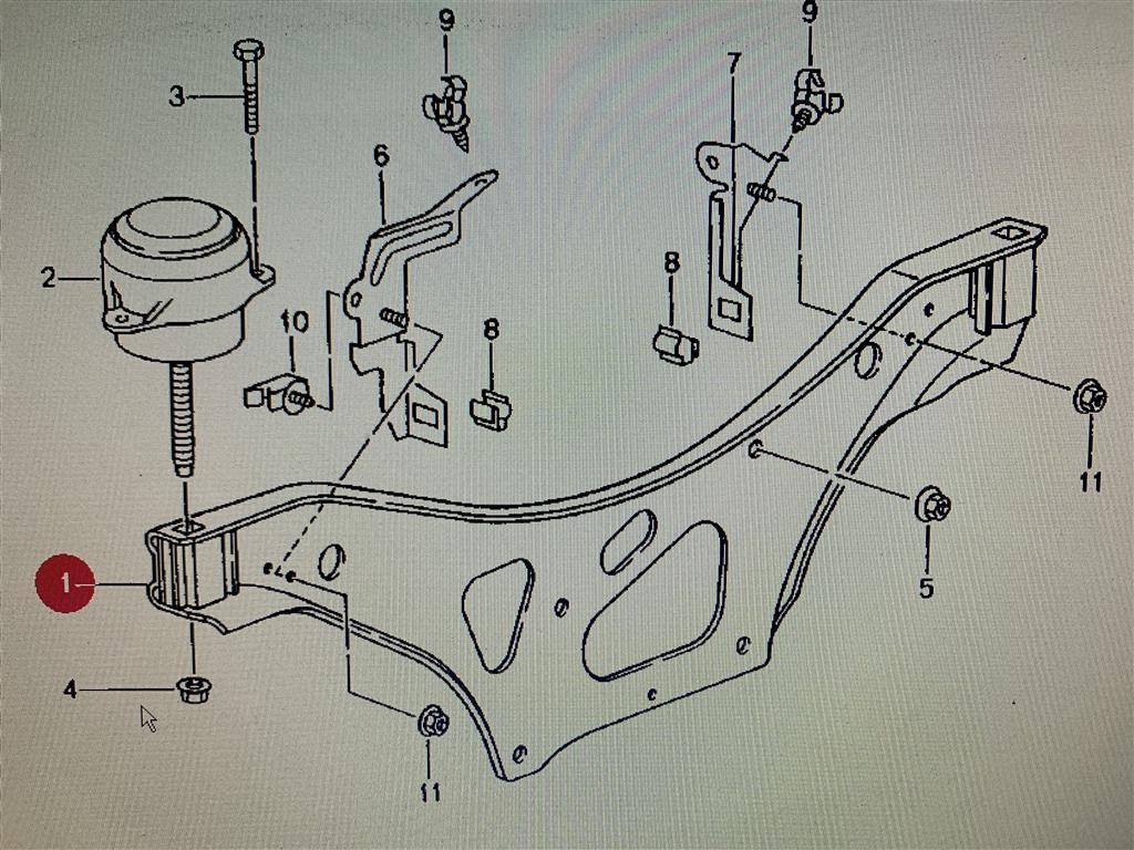 Porsche 996 Engine Carrier Bracket P/n. 99637501106 996 Engine Support ...