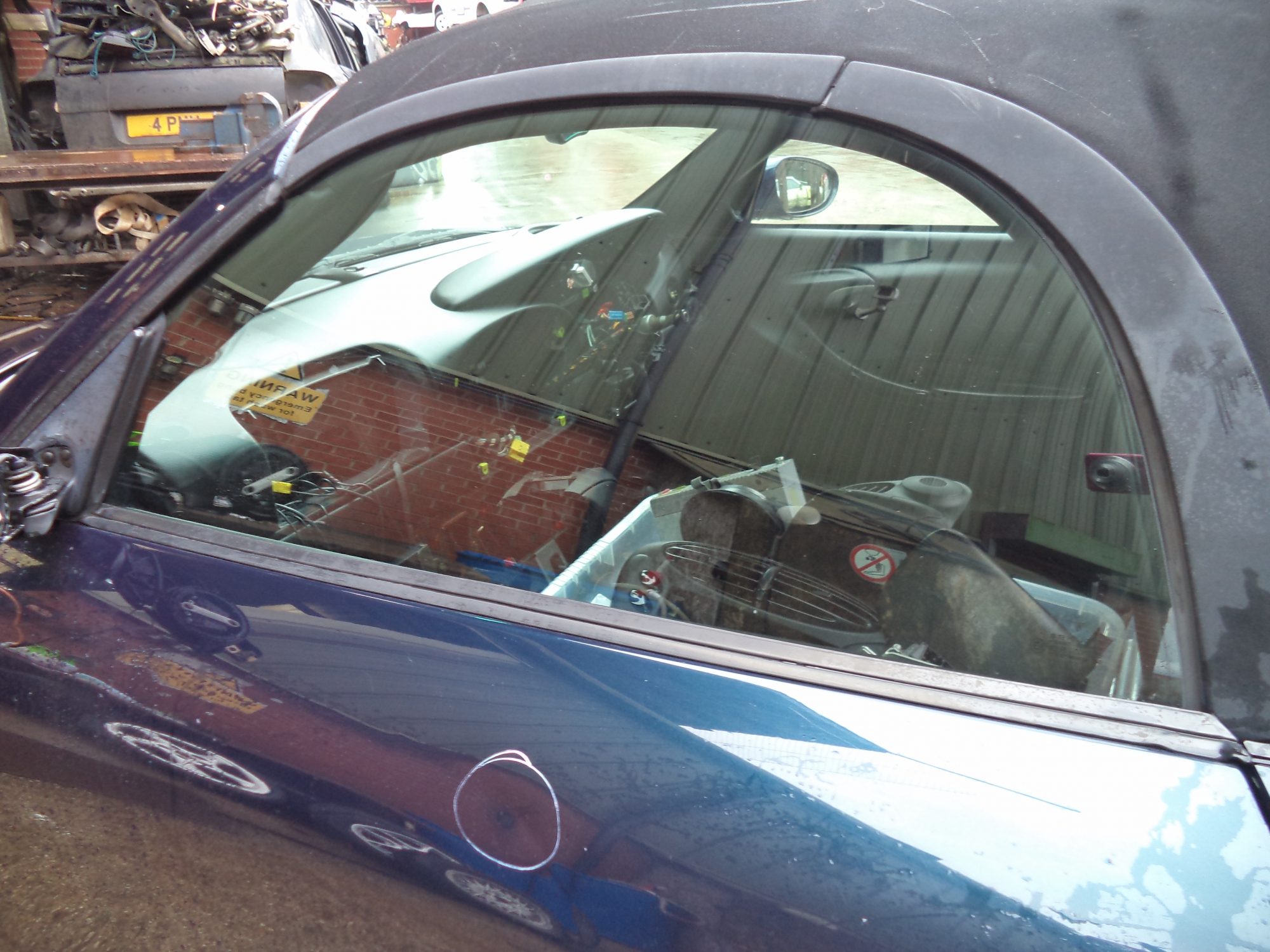 PORSCHE BOXSTER 986 PASSENGER SIDE WINDOW DROP GLASS W396CVX