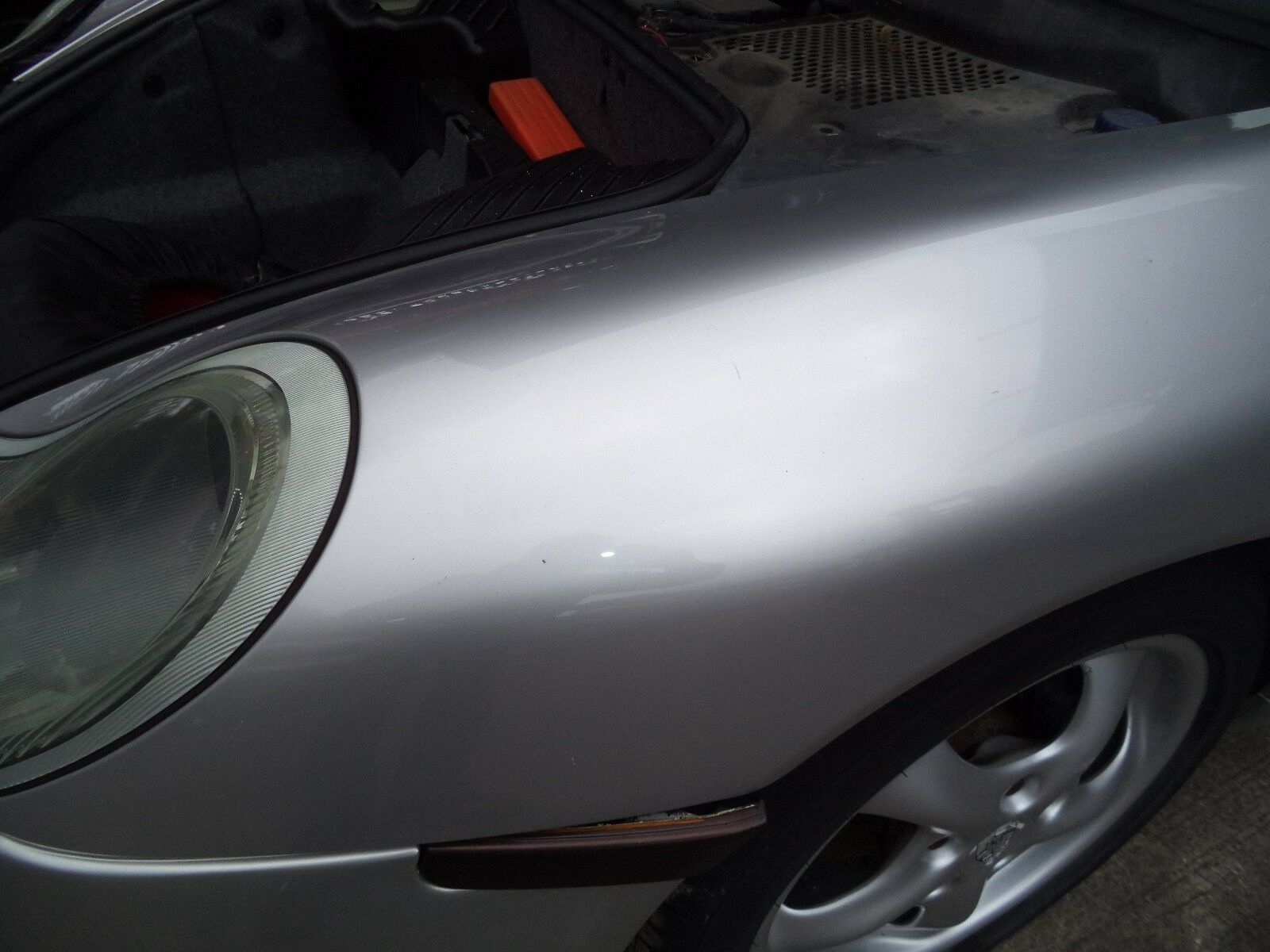PORSCHE BOXSTER 986 NS PASSENGER SIDE WING ARCTIC SILVER METALLIC WING ...