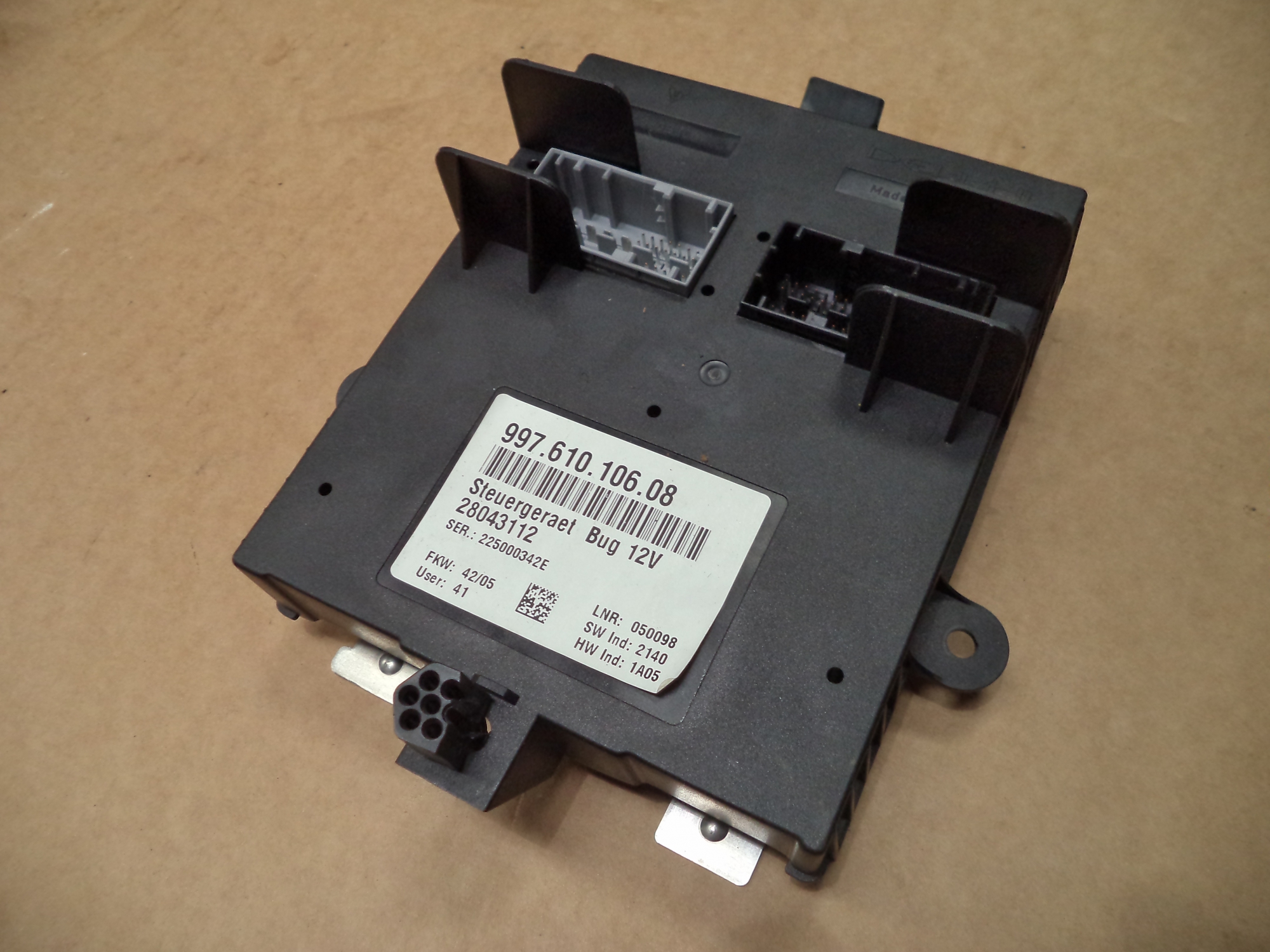 PORSCHE BOXSTER 987 FRONT END CONTROL UNIT AE55LZG 99761010608