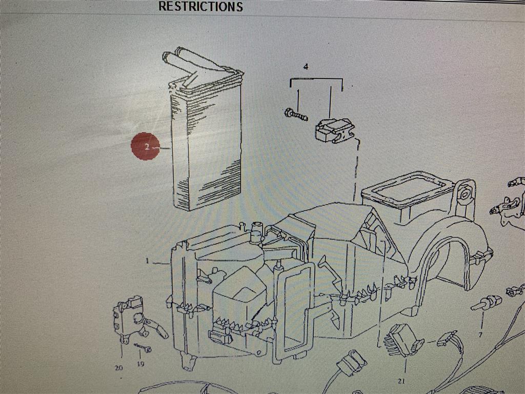 Porsche 911 996 Boxster 986 Heater Heat Matrix Exchanger 99657212900