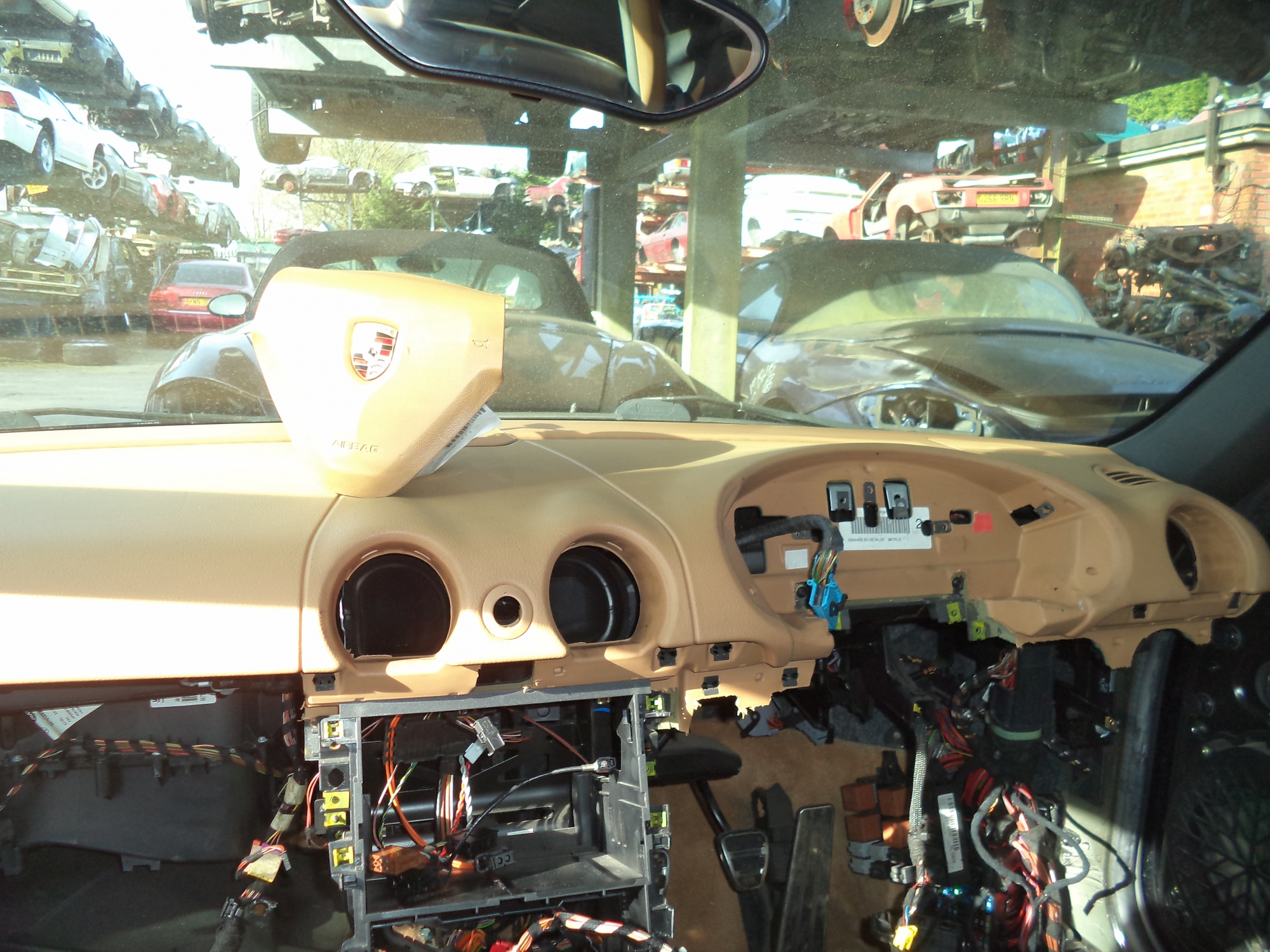 PORSCHE BOXSTER 987 DASHBOARD AIR BAG KIT . BOXSTER 987 DASHBOARD AE55LZG