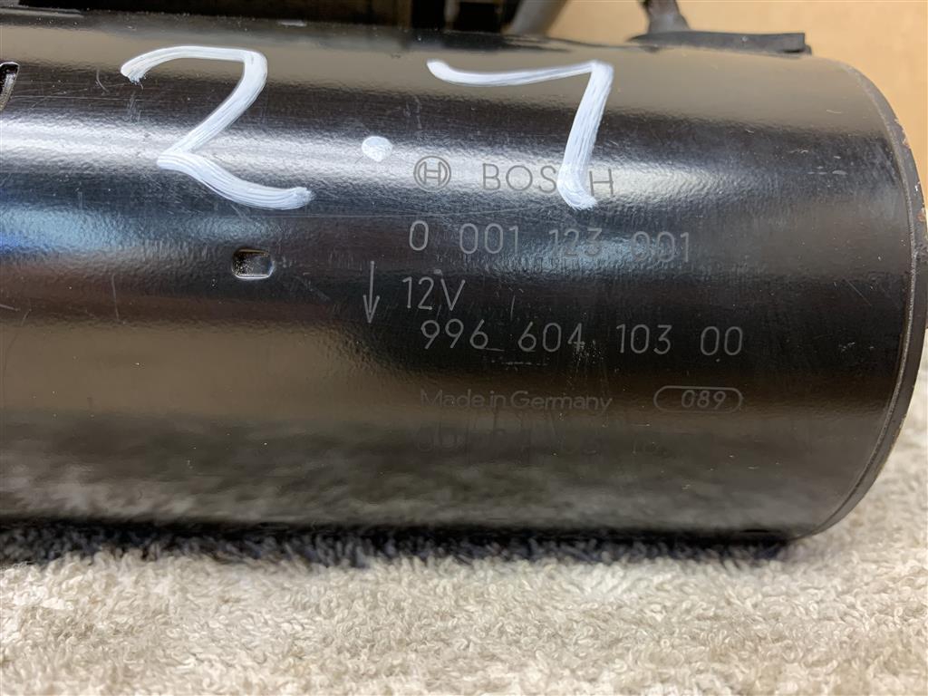 Porsche Boxster Starter Motor 2.7 3.2 Porsche 986 Starter Motor P/n ...