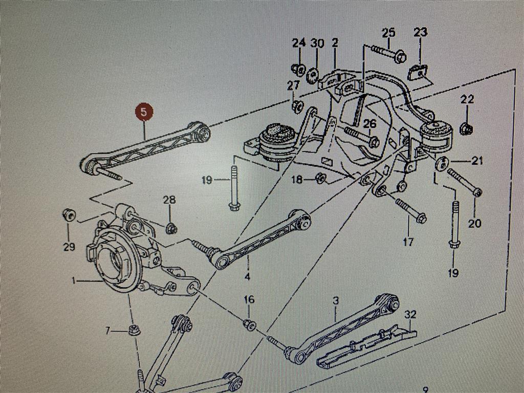 Porsche 993 Rear Control Arm Porsche 993 Rear Suspension Control Arm x ...