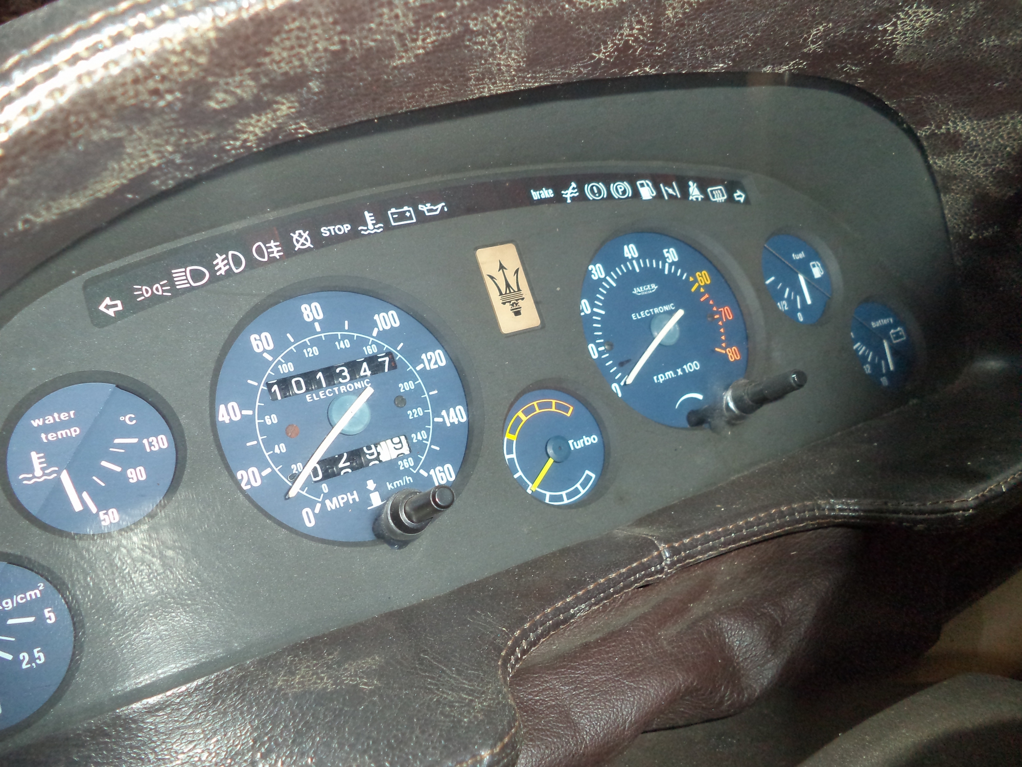 1988 MASERATI BITURBO 2.5 COUPE INSTRUMENT CLUSTER MASERATI PARTS HIL4059