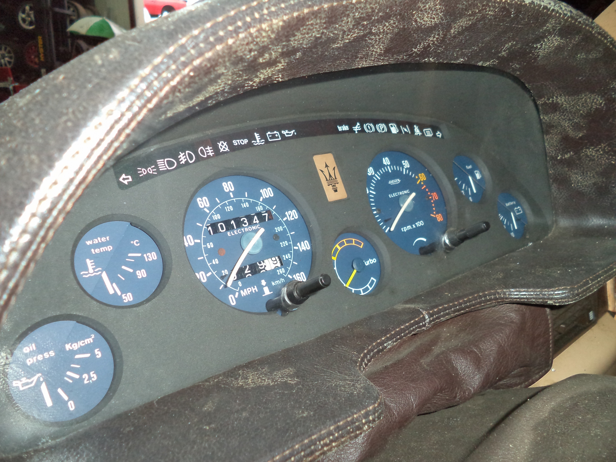 1988 MASERATI BITURBO 2.5 COUPE INSTRUMENT CLUSTER MASERATI PARTS HIL4059