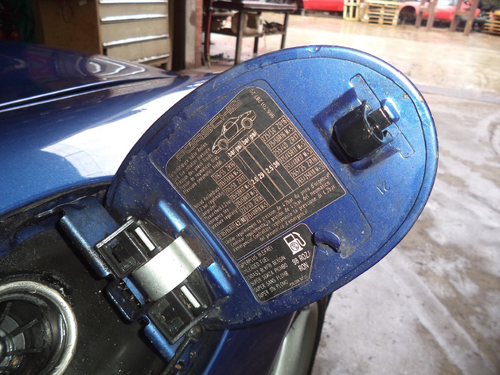 PORSCHE BOXSTER 986 FUEL FILLER FLAP IN COBALT BLUE METALLIC 996.504 ...