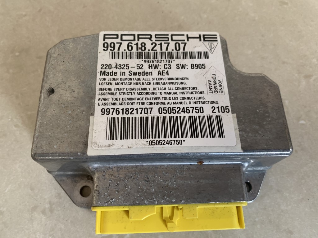 PORSCHE BOXSTER 987 AIR BAG CONTROL MODUEL 99761821707 ECU