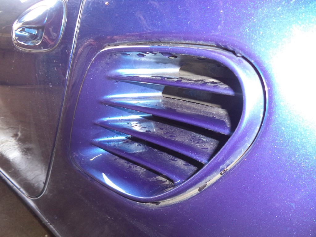 PORSCHE BOXSTER 986 PASSENGER SIDE INTAKE VENT IN COBALT BLUE MET RK04 ...