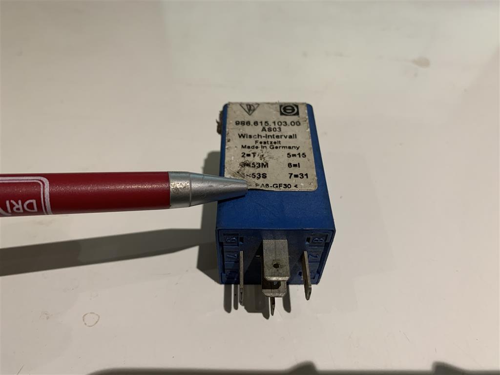 Porsche Boxster Wiper Relay Porsche Boxster Intermittent Wiper Relay 6 ...