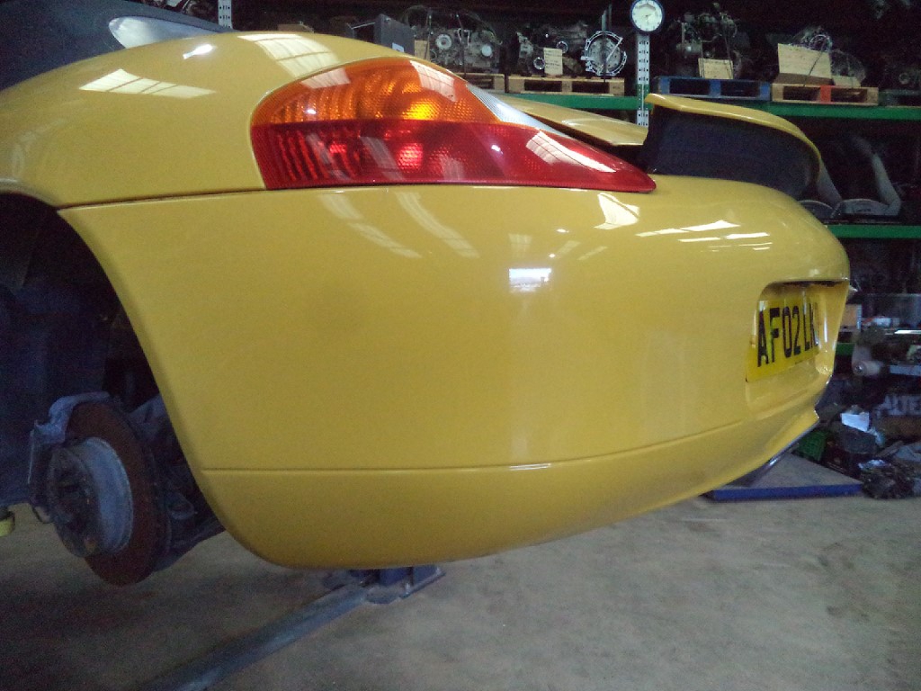 PORSCHE BOXSTER 986 REAR BUMPER IN SPEED YELLOW AF02 LKD MTMT 986 REAR ...