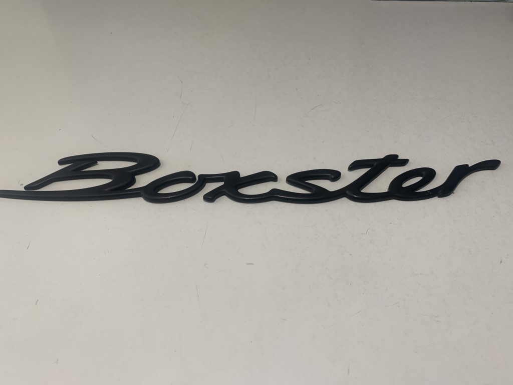 PORSCHE BOXSTER 986 BOOT BADGE IN BLACK JJ