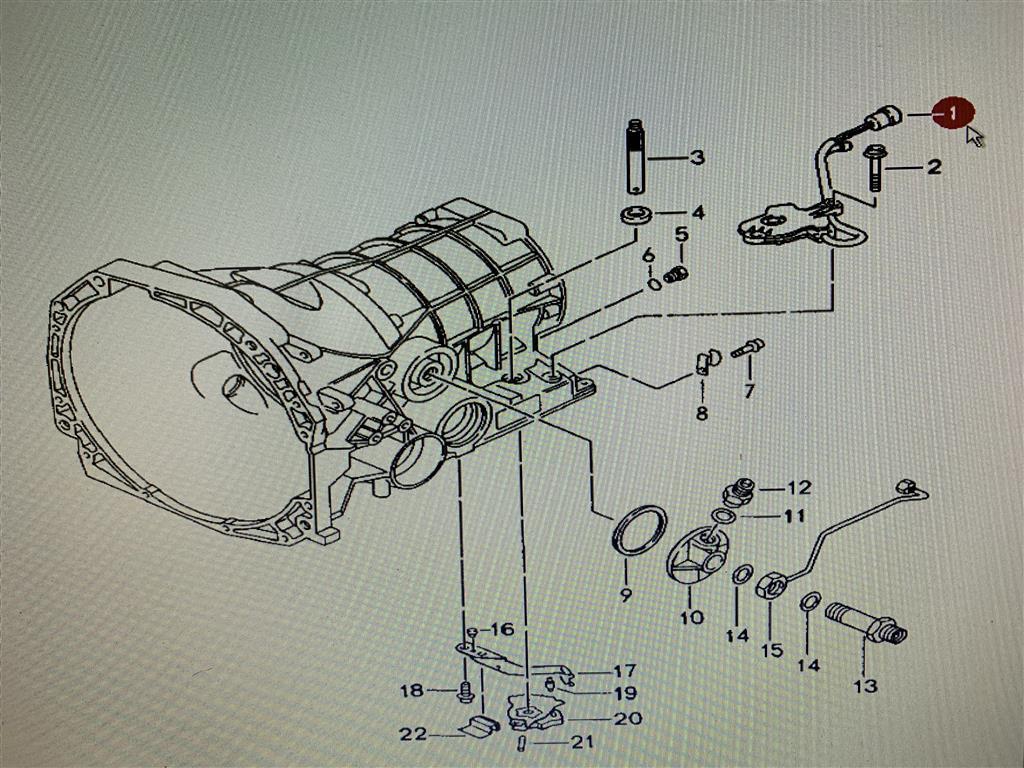 Porsche 968 Tiptronic Gearbox Inhibitor Switch Porsche 968 Tiptronic ...