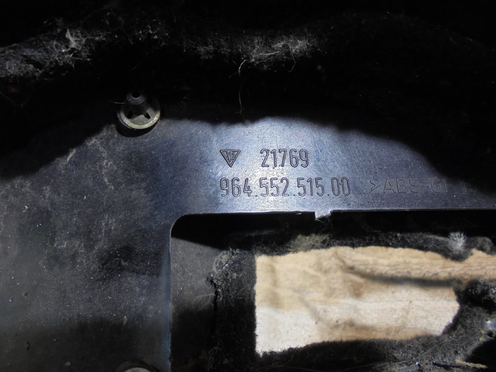 Porsche 964 3.6L RHD Coupe Black Upper Console Handbrake Cover ...