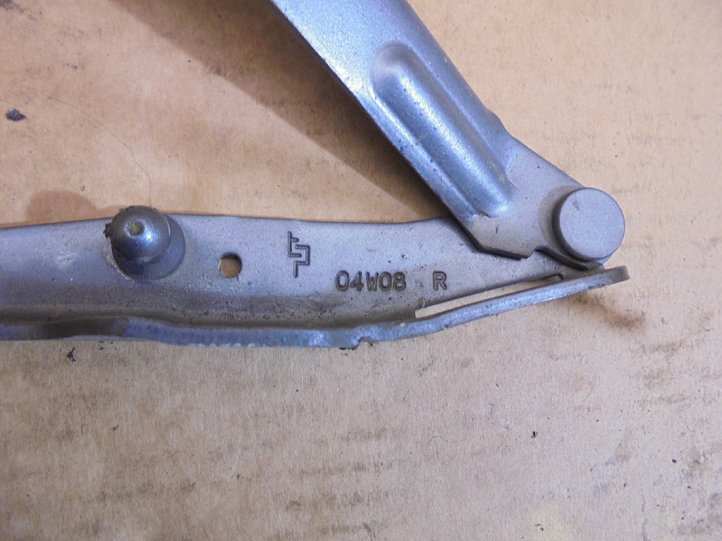 Porsche 986 Boxster Pair of Bonnet Hinges C7HAL In Seal Grey 986 Pr ...