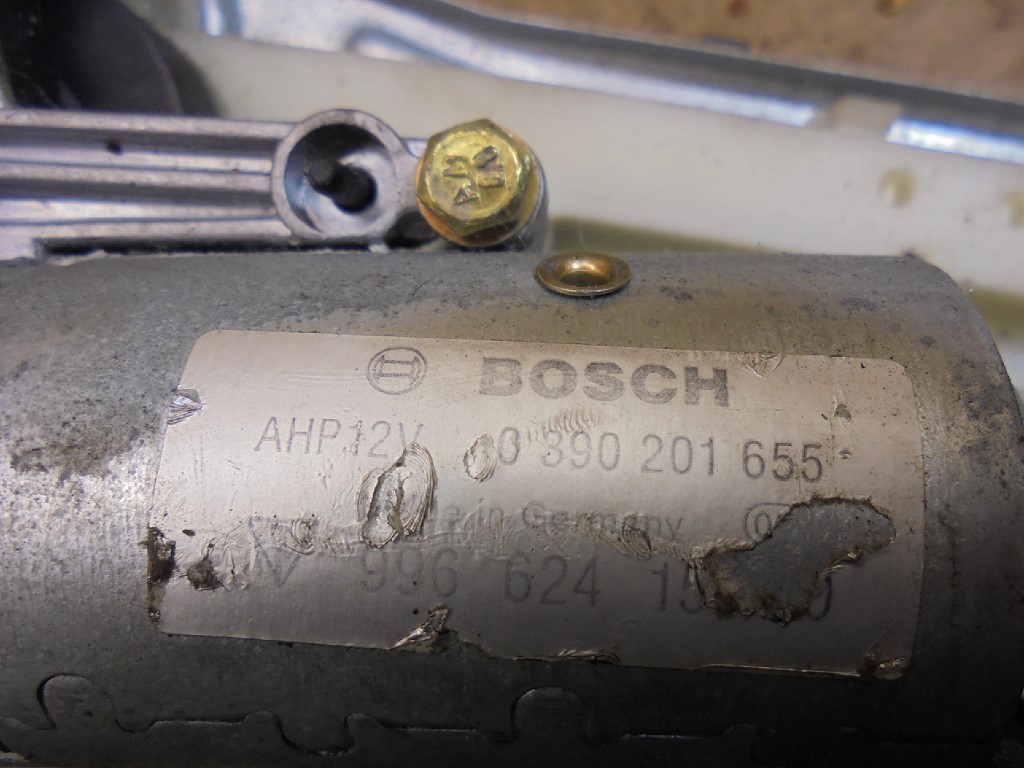 Porsche 986 Boxster Rear Spoiler Mechanism 98650410900 986 Rear Spoiler ...