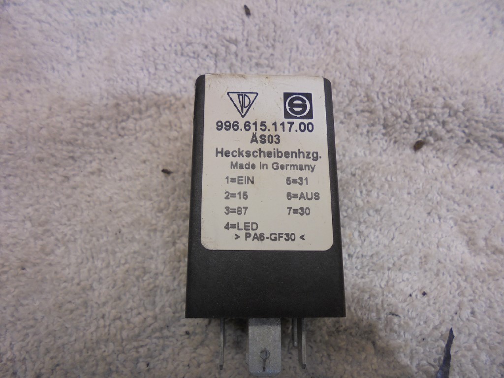 Porsche 986 Boxster Heated Screen Relay 99661511700 SV52YZF 986 Heated ...
