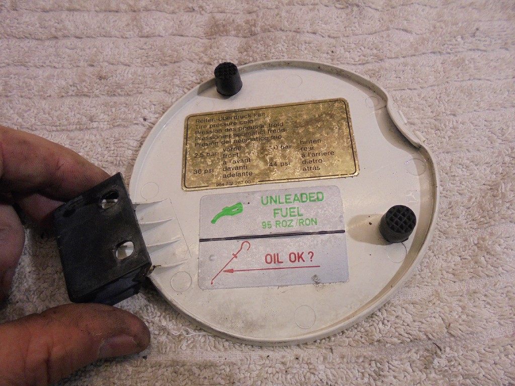 Porsche 944 Fuel Flap and Hinge 94450409500 in Plastic 944 Fuel Flap ...