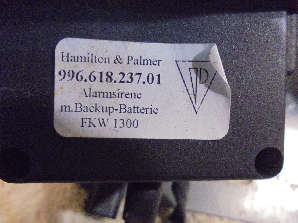 Porsche 986 / 996 Alarm Siren 99661823701 986/996 Alarm Siren ...