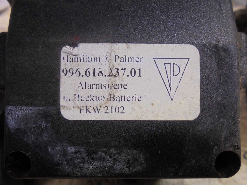 Porsche 986 / 996 Alarm Siren 99661823701 986/996 Alarm Siren ...