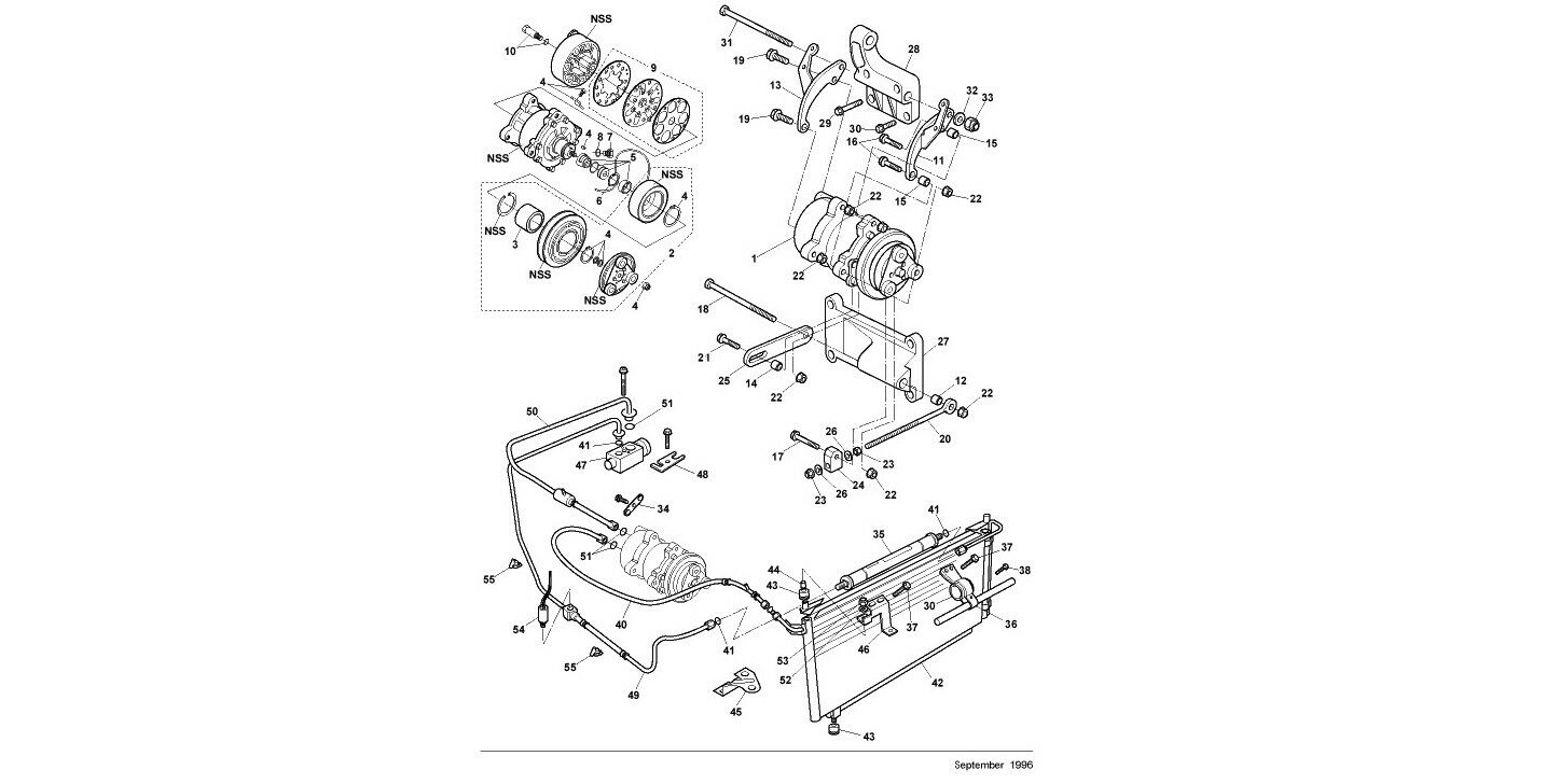 ASTON MARTIN DB7 i6 AIR CONDITIONING PIPE DB7 A/C PIPE No 50 P877BPG
