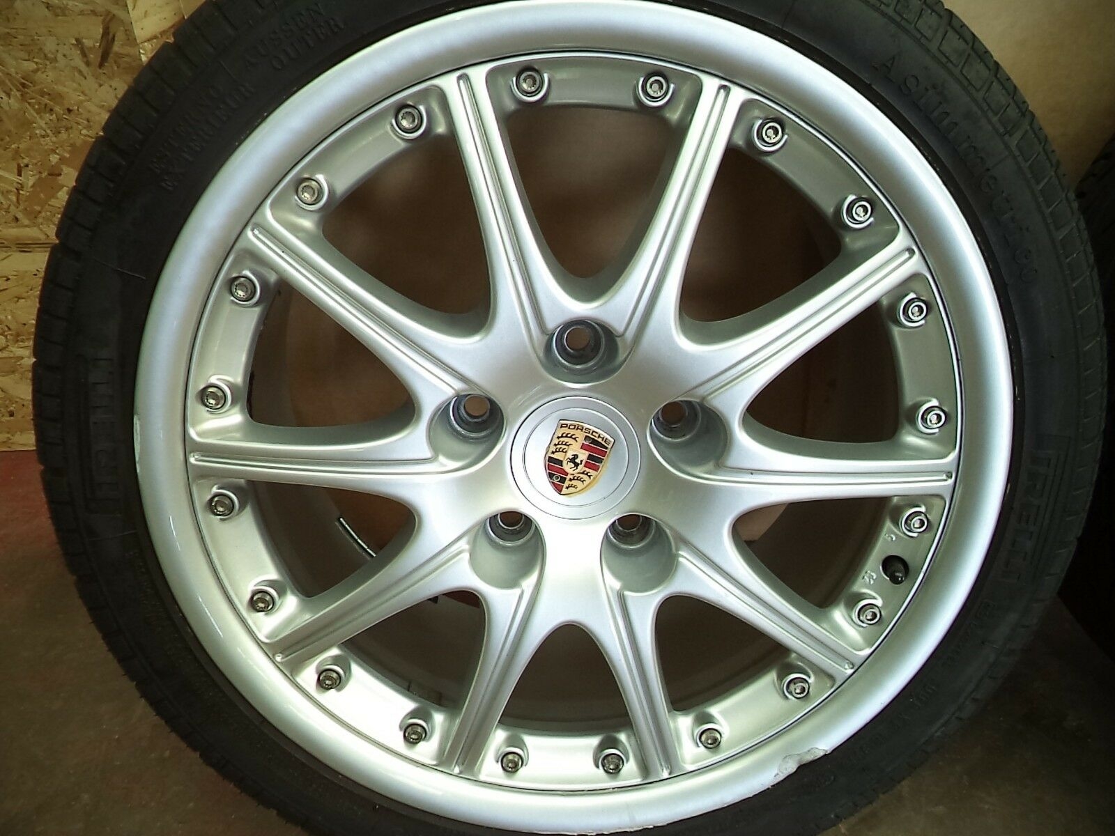 PORSCHE BOXSTER 986 SPORTS DESIGN WHEELS BOXSTER REAR ALLOY WHEELS Y149RBD